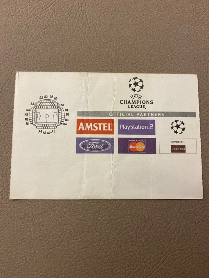 match ticket MACCABI HAIFA - OLYMPIAKOS 24-9-2002 CHAMPIONS LEAGUE | eBay