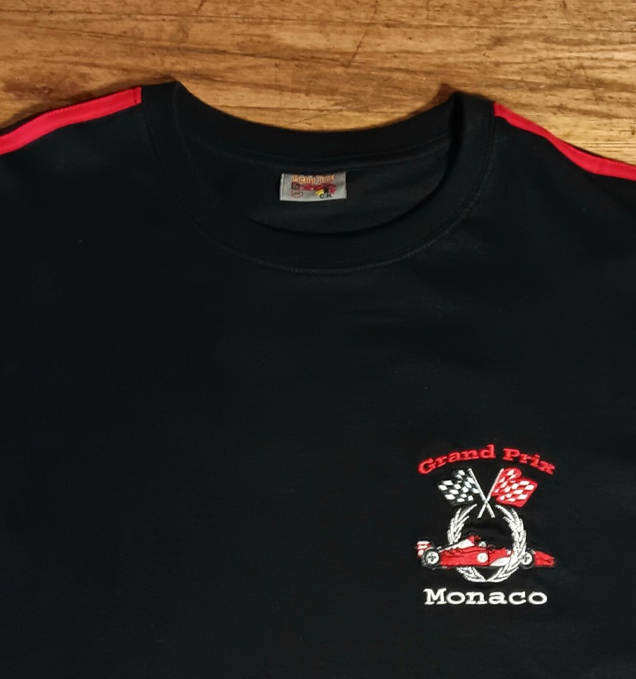 vintage Gran Prix Monaco Race t-shirt NEW Formula 1 embroidered racing ...