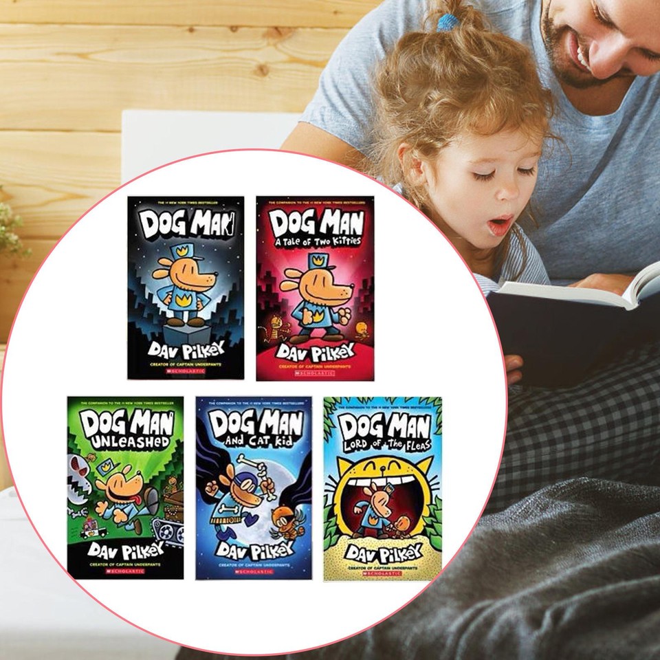Dog Man Series 1-10 books Set dogman Children's Collection by Dav ...