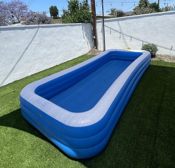 Kids Large Inflatable Swimming Pool 15 ft Backyard Splash Center with ...