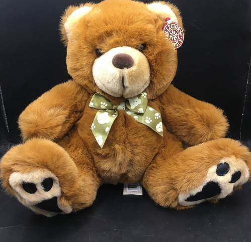 Dan Dee Teddy Bear Collectors Choice Plush Brown Stuffed Toy with Bow ...