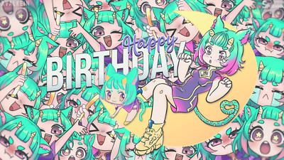 Anime zefie hoshiko chibi girls collage cat girl blue Playmat Game Mat ...