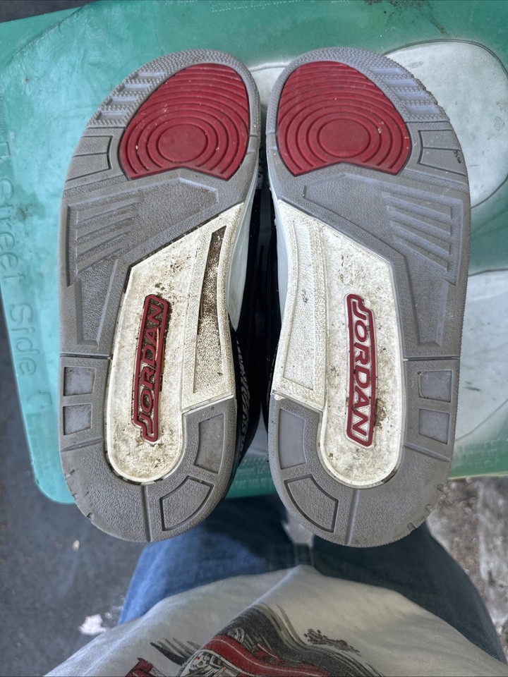 Air Jordan Retro 3 Black Cement 2011 Beater Size 15 No Box | eBay