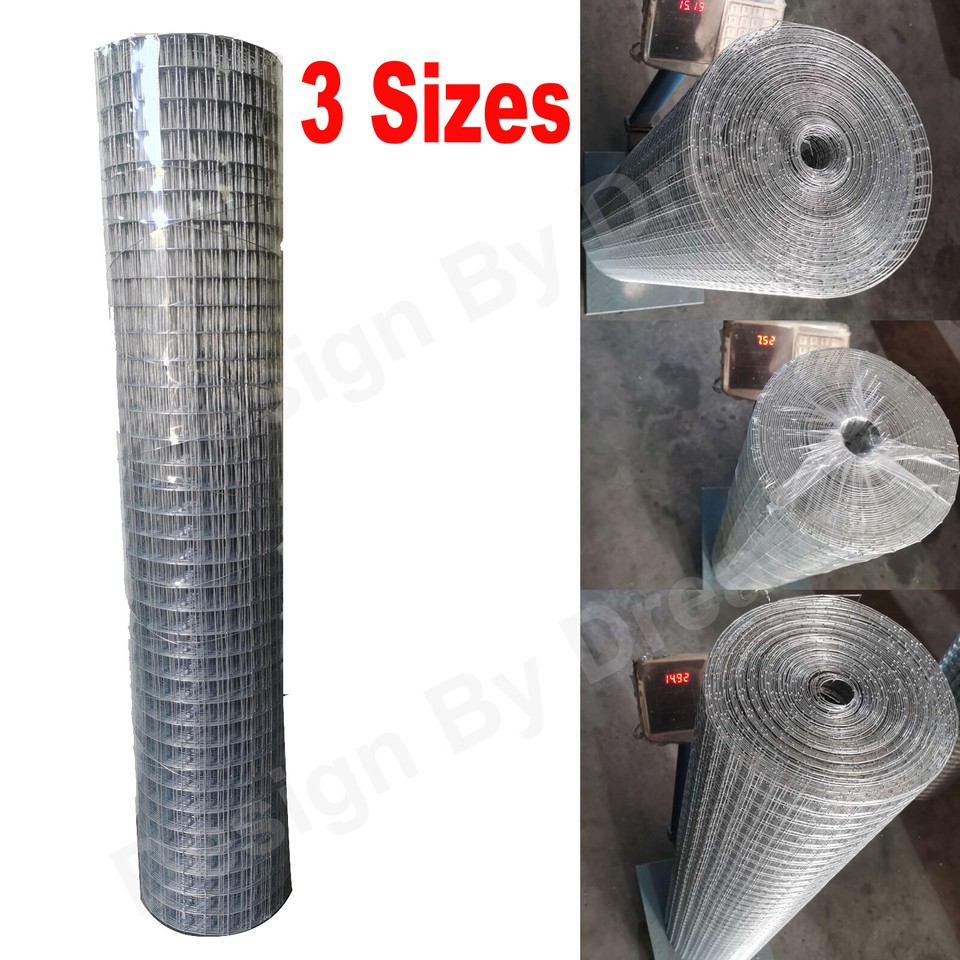 Galvanised -Welded Wire Mesh Garden Pet Dog Cat Bird Aviary Rabbit ...