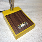 Vintage 1970s bright yellow desk task lamp & 2 Eldon file holder letter ...