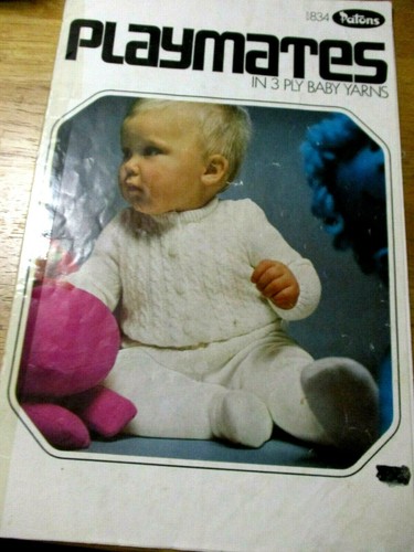 PATONS KNITTING PATTERN BOOK NO.834 BABY KNITS JUMPERS & CARDIGANS 3 PLY | eBay
