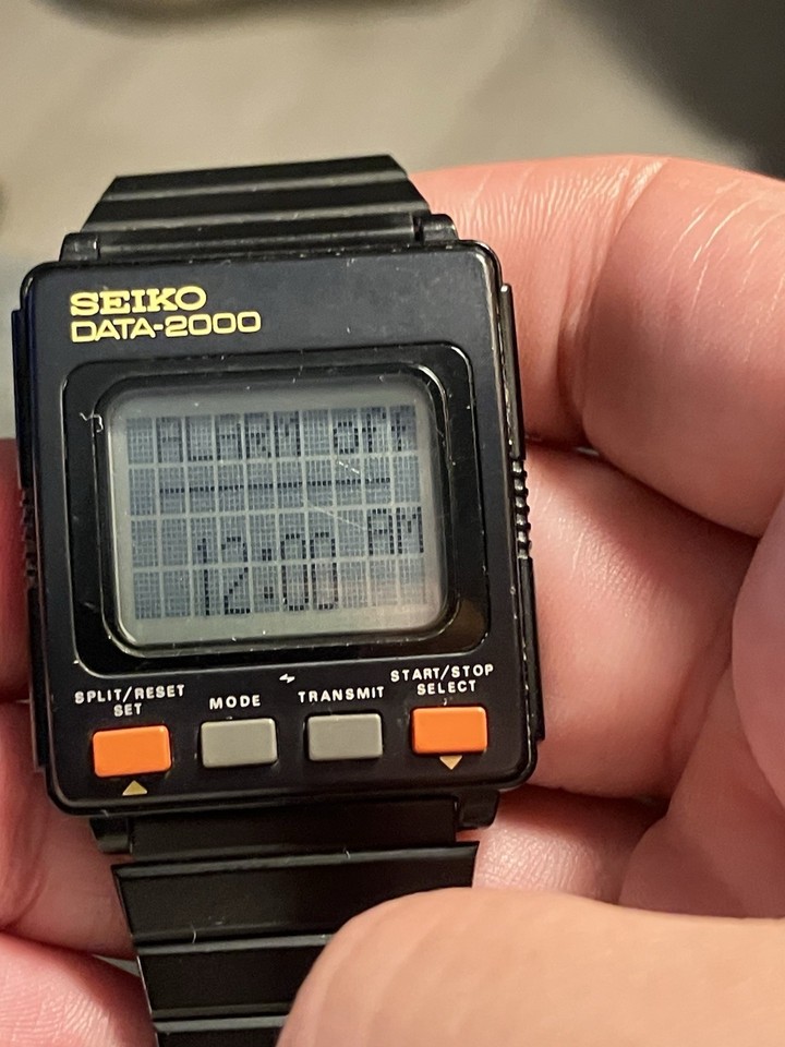1980’s Seiko Data 2000 UW01-0020 [RO] Vintage Digital Smartwatch | eBay