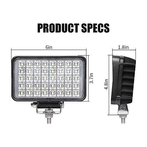 6 Inch LED Work Light for Truck, Jeep, Tractor, SUV, ATV 6800Lumens ...