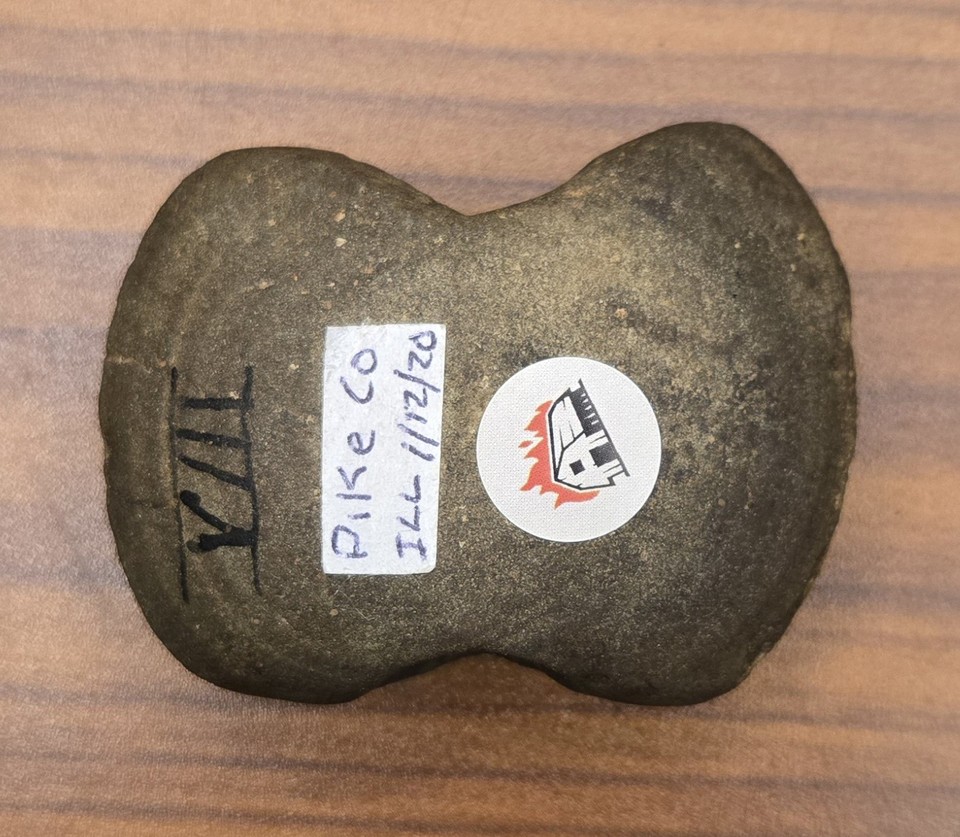 Pike Co. Illinois Bannerstone Native American Indian Artifact | eBay