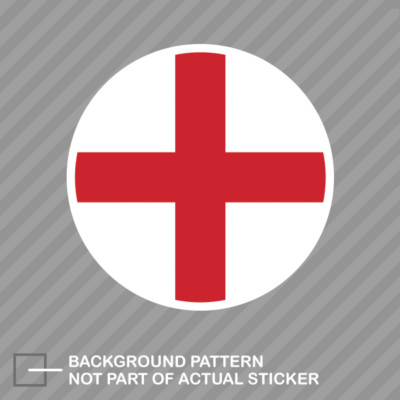 Round English Flag Sticker Decal Vinyl England gb gbr | eBay