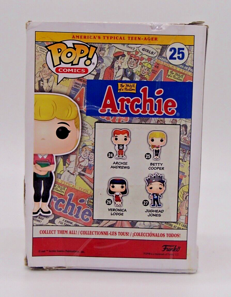Funko Pop! Comics: Archie Comics - Betty Cooper #25 Vinyl Figure | eBay