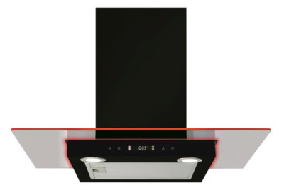 CDA EKN70BL 70cm Flat Glass Cooker Hood Extractor Fan With Edge ...