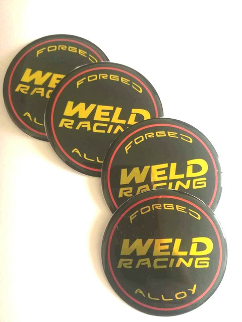 Weld Racing Wheels Set of 4 Emblem Wheel Rim Center Cap Decals Stickers ...