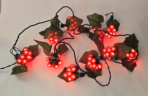 Vintage Grape String Light 10 Clusters with Leaves Wine Lovers Retro ...