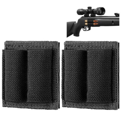 2 Packs 2 Round Bullet Holder for Rifle Hook&Loop Adhesive Backing 223 ...