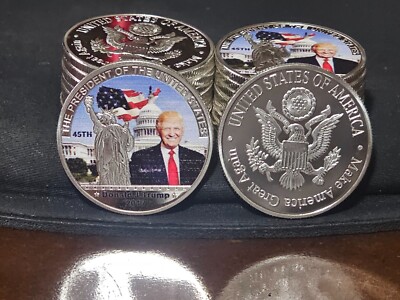 Rare 2017 Donald Trump Coin U.S. President Silver Colorized Make ...