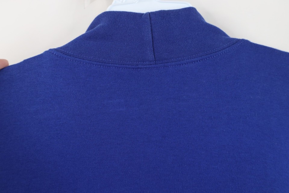 Vintage 90s Lands End Mens XLT Faded Blank Mock Neck Long Sleeve T ...