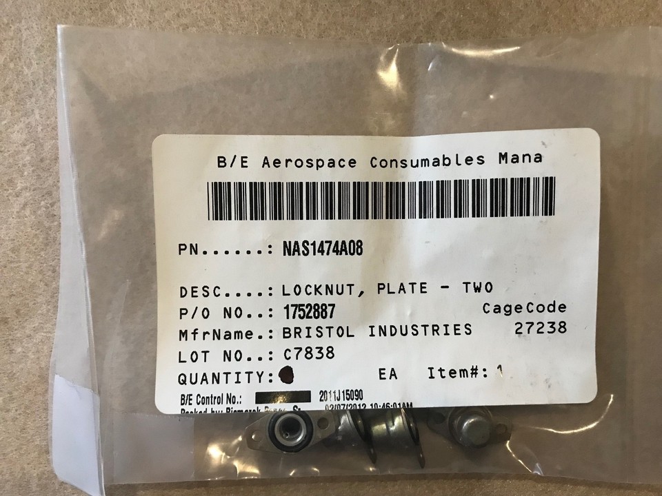 NAS1474A08 Nutplate (Qty 4) | eBay