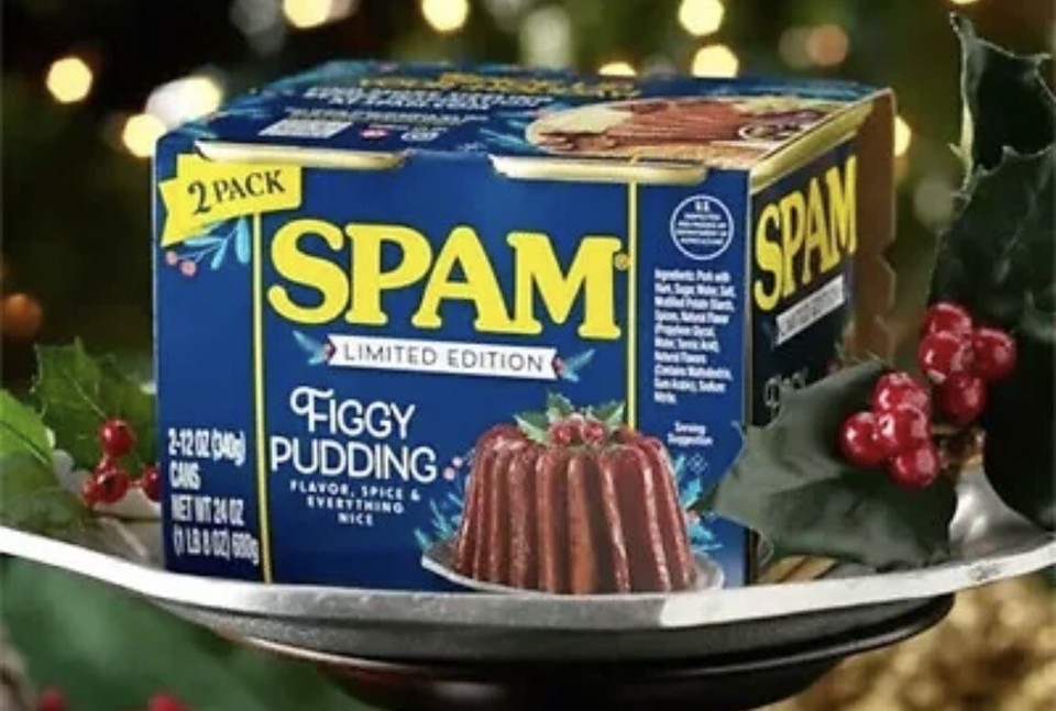 Spam Figgy Pudding Flavor Holiday 2pk Limited Edition New RARE In Hand ...
