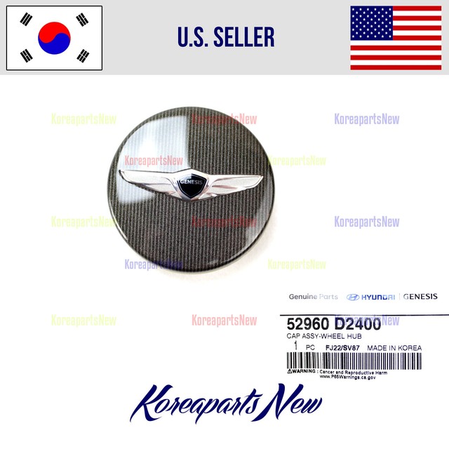 Genuine OEM Genesis Wheel Center Cap G70 G80 G90 2017-2020 52960-d2400 ...