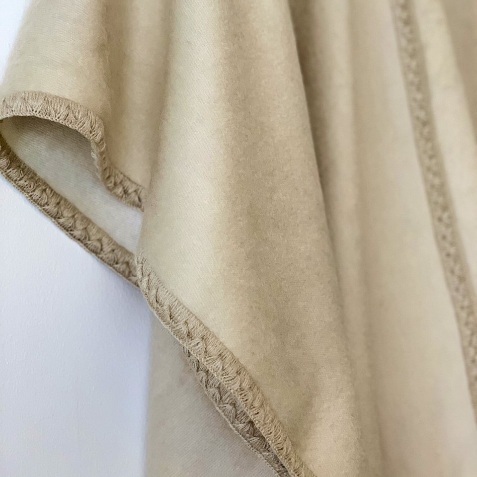 ALPACA Wool Bohemian Wrap Hooded Open Poncho Cape Shawl Blanket Unisex ...