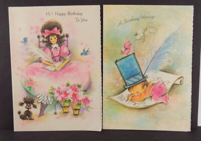 2 Vintage HTF Birthday Cards / COLLECTIBLE / FROM THE CORONATION ...