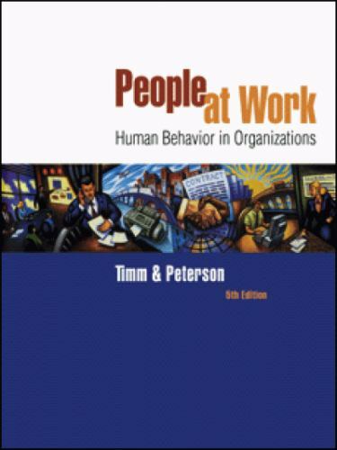 People at Work: Human Behavior in Organizations 9780314200419| eBay