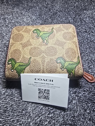 COACH-Billfold Wallet In Signature Canvas With Rexy Print | eBay