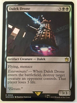 Dalek Drone, Doctor Who, MTG, Magic the Gathering, FOIL, (0064) NM | eBay