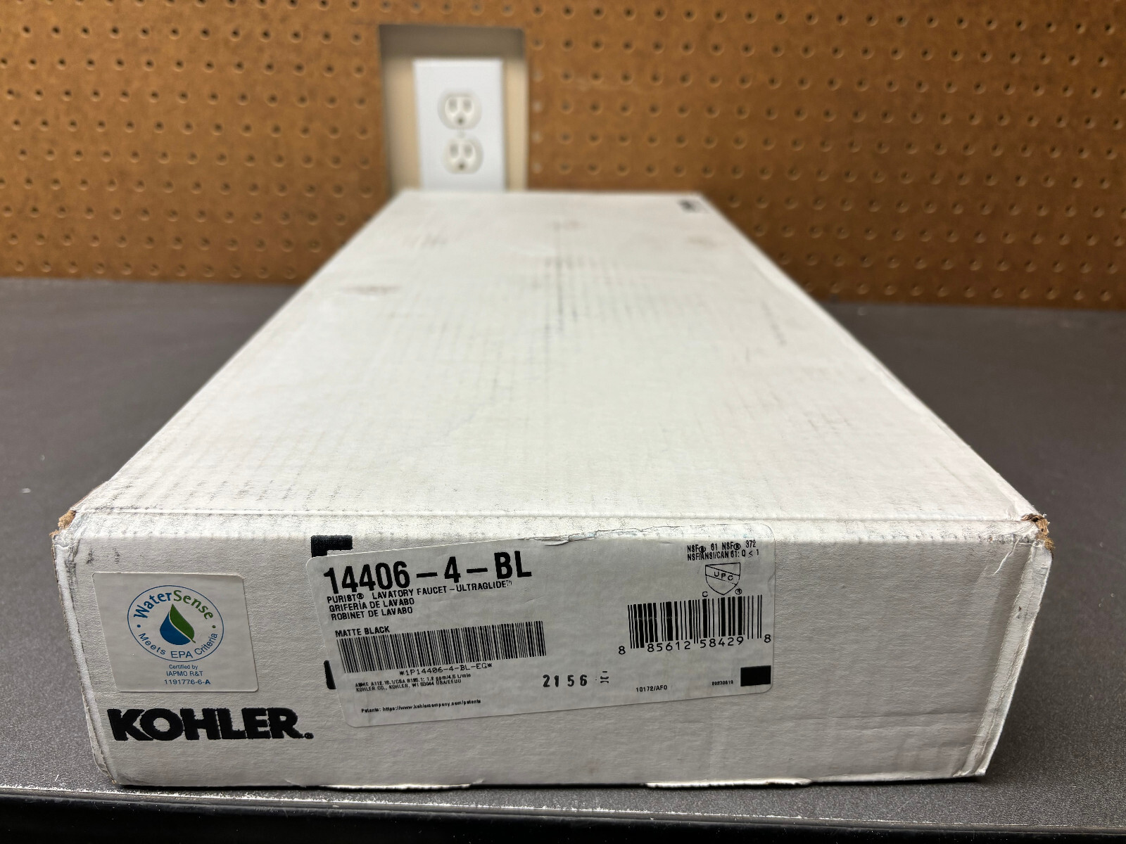 KOHLER 14406-4-BL Bathroom Faucet 8" 2-Handle Brass w/ Drain Kit in ...