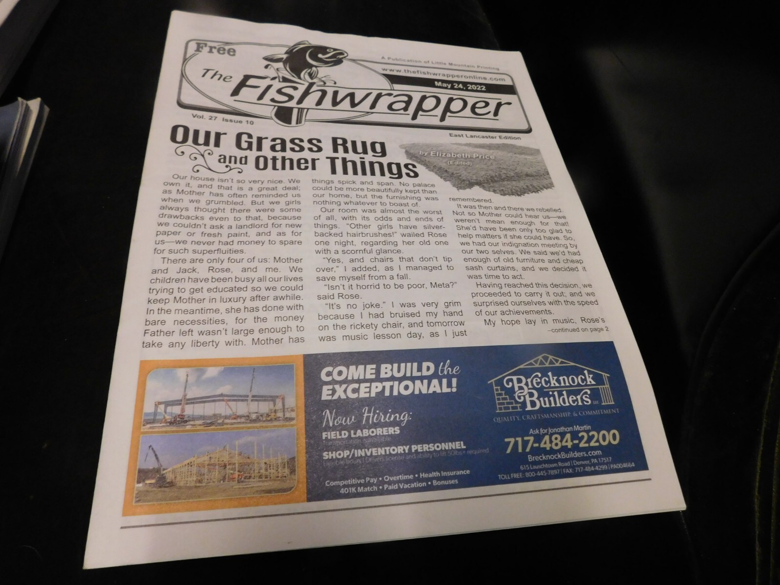 The Fishwrapper Magazine East Lancaster Pennsylvania Edition May 24 ...