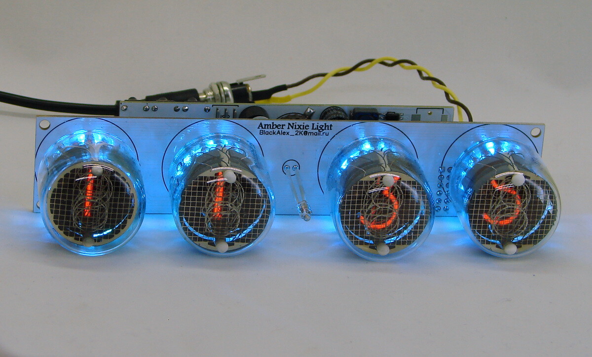 Nixie tube clock DIY kit 2.3 for IN4 tubes with RGB backlight | eBay