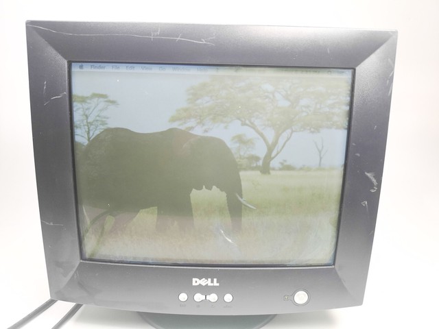 Vintage Gaming CRT 17" Tube Computer Monitor Dell E773c Black Retro ...