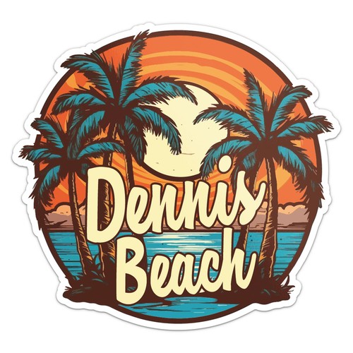 Town Of Dennis Beach Sticker Vinyl Car Bumper Decal | eBay