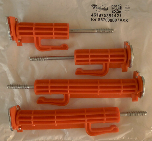 Set of 4 Whirlpool Washing Machine Shipping Bolts Kit 461970351421 for ...