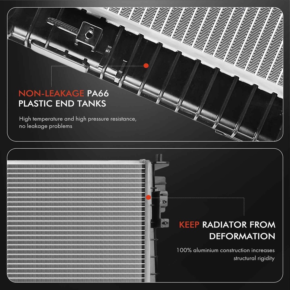 Radiator w/ Transmission Oil Cooler for Kia Rio Rio5 2006-2011 1.6L ...