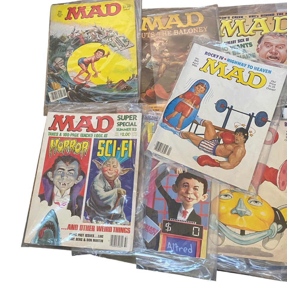 Lot Of 14 Vintage Mad Magazine | eBay