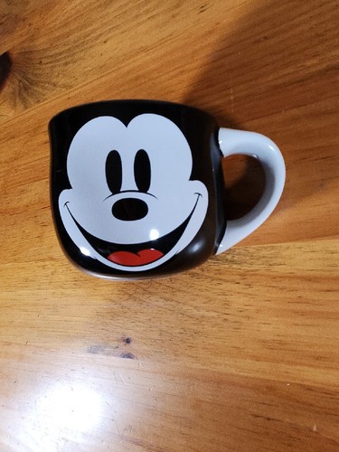 PREOWNED**Disney Store Exclusive Mickey Mouse Face Mug/Cup 16 oz Black ...