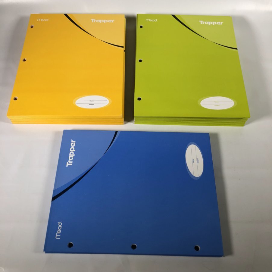 Mead Trapper Portfolio Vintage 90's Paper Folder - - 3 Different Kinds ...