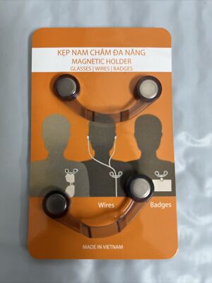 Clip Magnetic Eyeglass Holder Spectacle Sunglass Badge HangHook Shirt ...