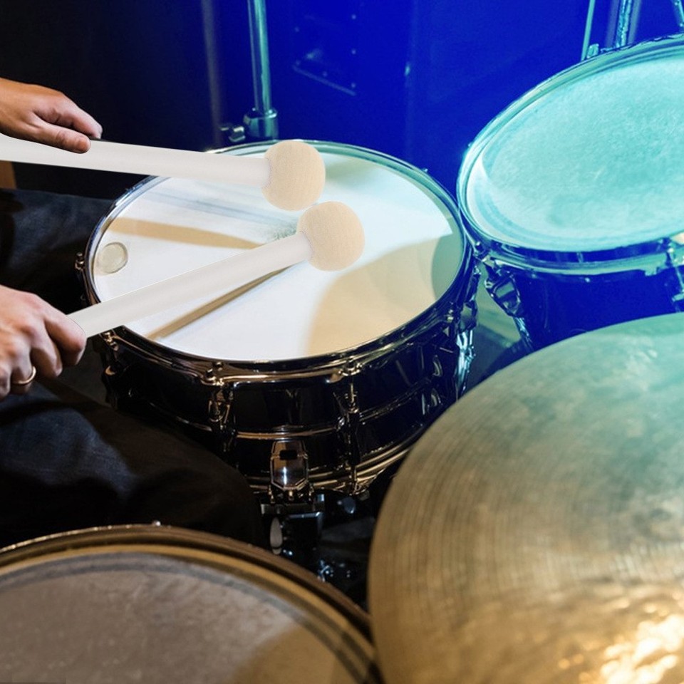 2 Pcs Timpani Sticks Bamboo Drum Fitness Bass Beaters Cool Drumsticks | eBay UK