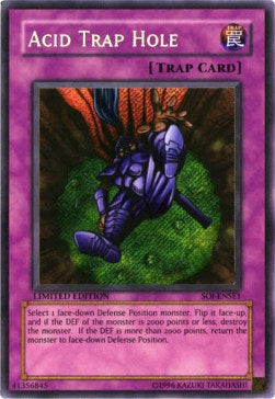 Yugioh Acid Trap Hole (V.2) SOI-ENSE1 Secret Rare Englisch Near Mint ...