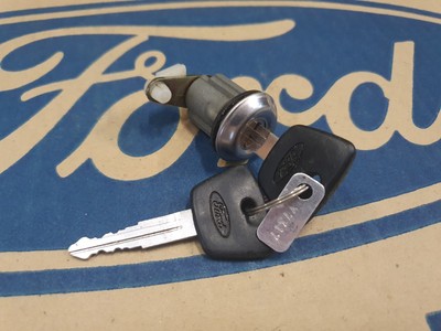 NOS GENUINE FORD DOOR LOCK CYLINDER & KEYS KA KB KC KE LASER GA GB GC ...