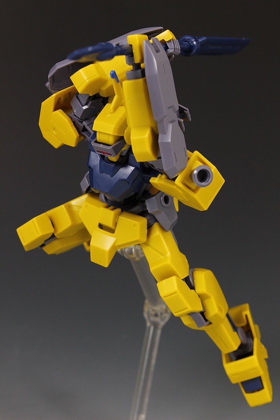 Built PREMUM BANDAI HG IBO 1/144 RIDE IO FRAME SHIDEN CUSTOM Model Kit ...