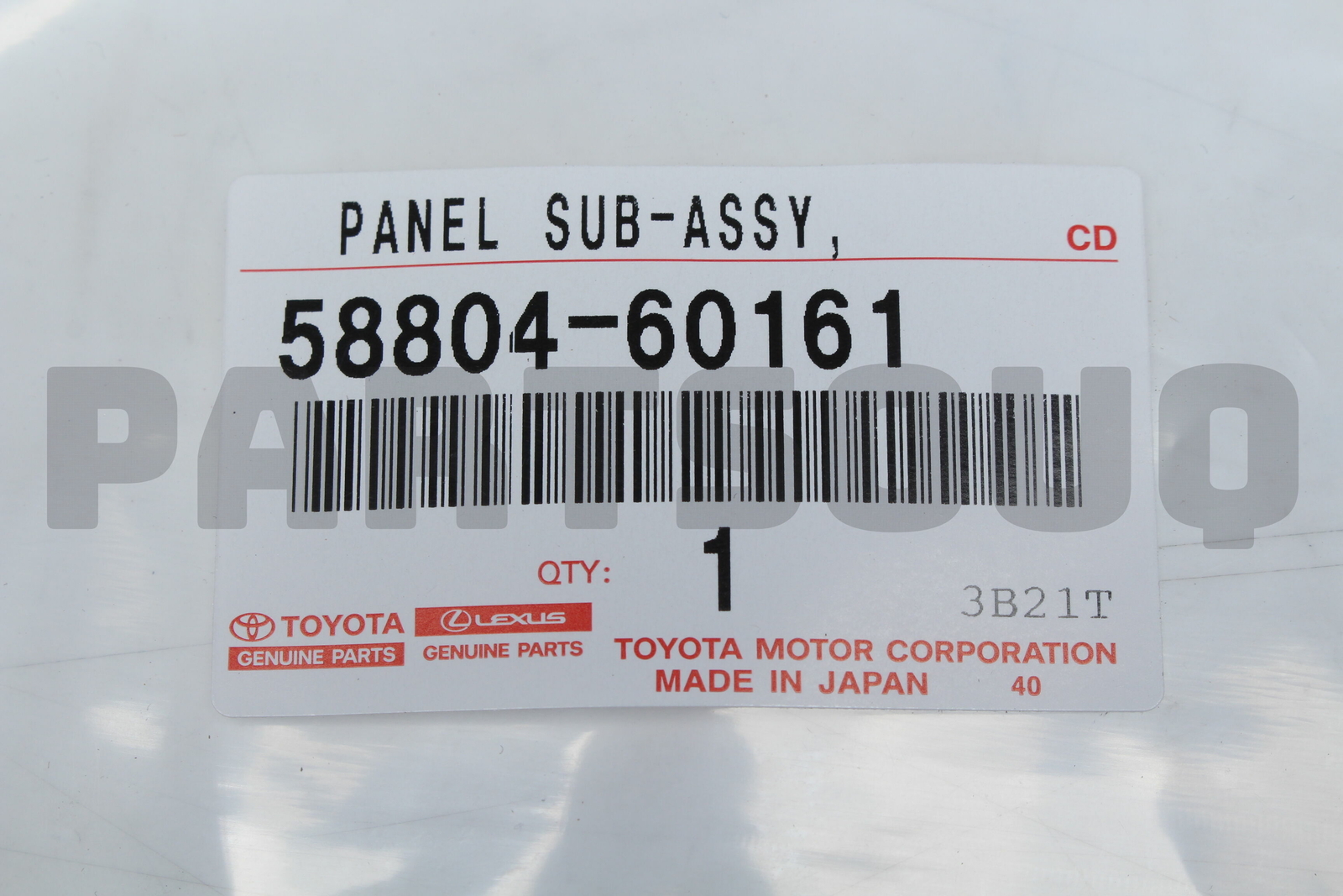 5880460161 Genuine Toyota PANEL SUB-ASSY, CONSOLE, UPPER 58804-60161 | eBay