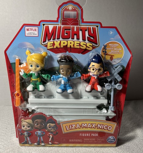 MIGHTY EXPRESS Figures LIZA MAX NICO Netflix 3 FIGURE PACK Train Show ...