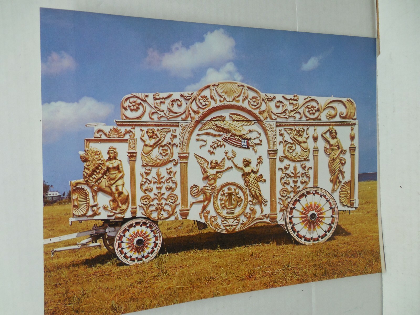 Vintage Circus Art Reproduction Poster Print Angels Mermaids Wagon | eBay