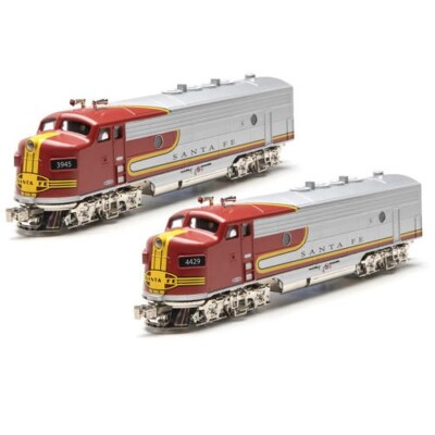 O Gauge Santa Fe Diesel Locomotive AA Set | eBay
