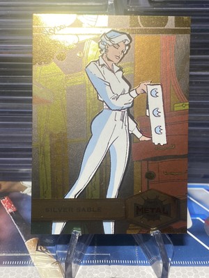 Silver Sable 2021 2022 UPPER DECK MARVEL METAL UNIVERSE #181 Yellow FX ...