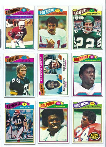 1977 TOPPS FOOTBALL 9 CARD LOT | eBay